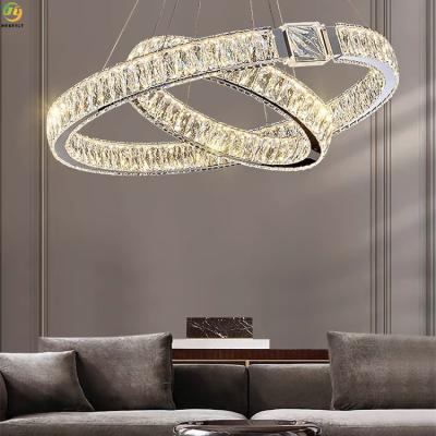China Iron Electroplating Crystal Home Art Baking Paint Gold E14 Nordic Pendant Light for sale