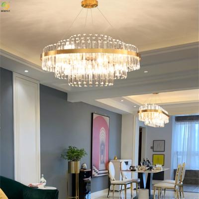 China Iron Electroplating Crystal Home Art Baking Paint Gold E14 Nordic Pendant Light for sale