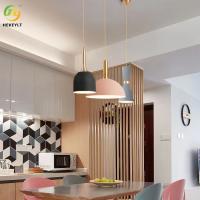 China Aluminum Pink Gold Modern Pendant Light E26 For Living Room / Showroom for sale
