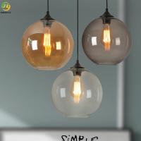 China 40W E26 Glass Nordic Pendant Light  For Hotel / Showroom / Bedroom for sale
