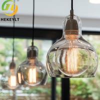 China Nordic Smoky E26 Glass Pendant Light Fashionable Indoor Decoration for sale