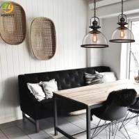 China E26 Clear Hardware Glass Nordic Pendant Light For Hotel / Living Room / Bedroom for sale