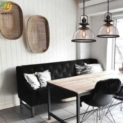 China E26 Clear Hardware Glass Nordic Pendant Light For Hotel / Living Room / Bedroom for sale