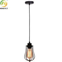 China Bulb Base E26 Round Pendant Light Nordic Retro Industrial Style for sale