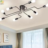 China Iron Nordic LED Ceiling Light E26 For Hotel / Living Room / Showroom / Bedroom for sale