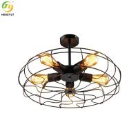 China Round Iron Rust Nordic Pendant Light With E26 Bulb Base 120 Watt for sale