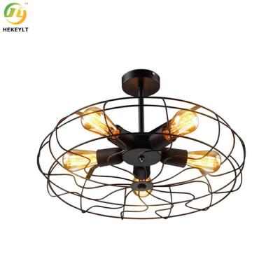 China Round Iron Rust Nordic Pendant Light With E26 Bulb Base 120 Watt for sale