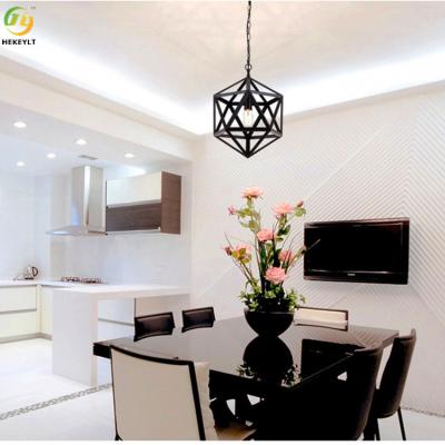 China Black / White Iron E26 Decorative Pendant Light For Bedroom for sale
