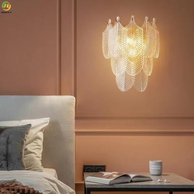 China Electroplating Crystal E14 Modern Wall Light Home Art Baking Paint Gold for sale