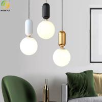China Modern Nordic Glass LED Pendant Lights For Dining Room for sale