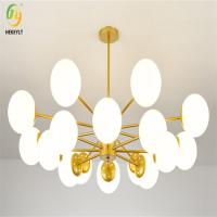 China Hot Sale Modern E26 Bulb Base Iron Glass Black Gold Pendant Light for sale