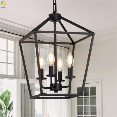 China Iron Pendant Light Home Art Baking Paint Black LED Nordic Pendant Light for sale