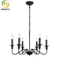 China Industrial Retro Style Iron Pendant Light 6 Heads for sale