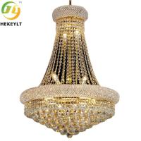 China Luxury Crystal Led Clear Pendant Light Modern Classic Style for sale