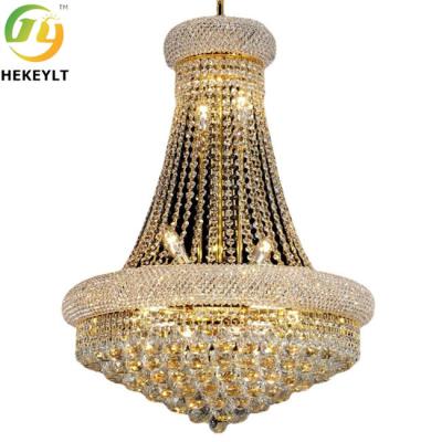 China Luxury Crystal Led Clear Pendant Light Modern Classic Style for sale