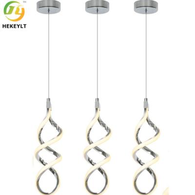 China LED Modern Nordic Pendant Light Chrome Geometric Aluminum for sale