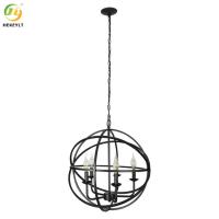 China E12 Retro Industrial Single Globe Pendant 4 / 6 / 8 Lights for sale