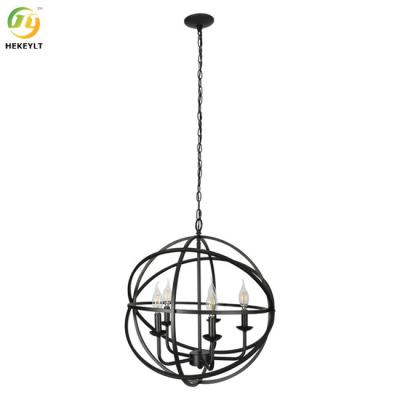 China E12 Retro Industrial Single Globe Pendant 4 / 6 / 8 Lights for sale