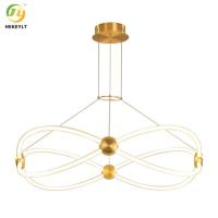 China Nordic Modern Chandelier LED Pendant Geometric Aluminum Art for sale