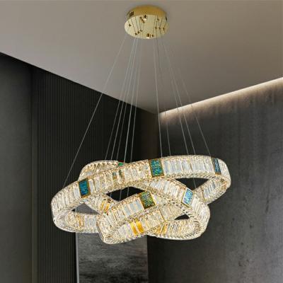 China Luxury Fancy Led Crystal Pendant Light For Home Hotel Decor for sale
