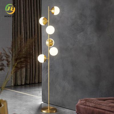 China High Metal Gold Iron Bedside Modern Floor Light Living Room Atmosphere for sale
