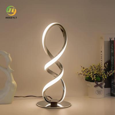 China Iron Chrome Sofa Atmosphere Bedside Table Lamp With Touch Dimming Desktop for sale