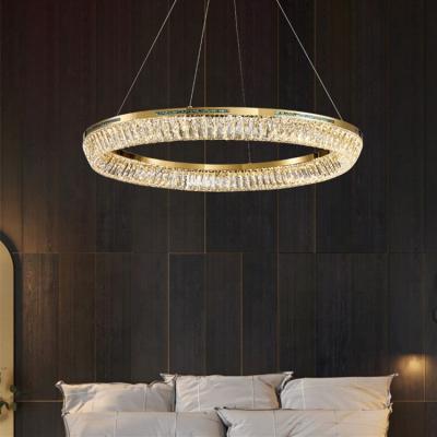 China Modern Villa Duplex Led Crystal Pendant Light For Wedding Decoration Showroom for sale