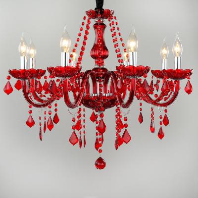 China Customization E14 Light Source Crystal Candle Chandelier AC 85 - 265V for sale