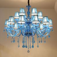 China Modern Wedding Luxury Hanging Candle Light With Crystal Chandelier for sale