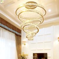 China D20 Bedroom Metal Crystal LED Modern Ring Light Luxury Decorative for sale