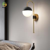 China Iron Metal Wall Modern Wall Lamp Round Living Room TV Background for sale