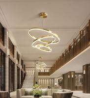 China Metal LED Modern Ring Light For Living room Bedroom for sale
