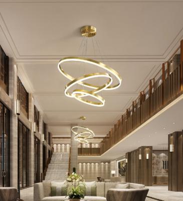 China Metal LED Modern Ring Light For Living room Bedroom for sale
