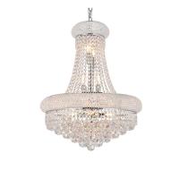 China Gold Chrome Crystal Metal E14 Dimmable Empire Chandelier For Luxury Villa for sale