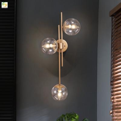 China Decorative Modern Glass Wall Lights for sale