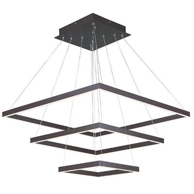 China Smart Simple Square Modern Ring Light For Bedroom 3000K for sale