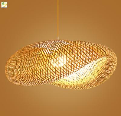 China Idyllic Rattan E27 LED Nordic Pendant Light For Hotel Dining Room D50cm for sale