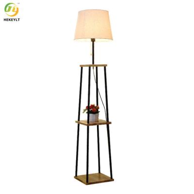 China E26 Modern Led Floor Lamp Nordic Fabric And Metal Material Beige for sale