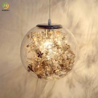 China 30cm E27 Modern Clear Glass Pendant Light Customized Interior Fashion Artistic for sale