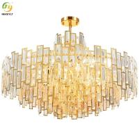 China D60*H48cm E14 Candle Chandelier Crystal Customized Elegant Gold for sale