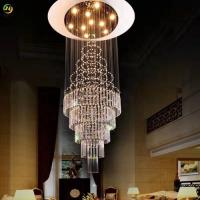 China Gu10 Crystal Chandelier Pendant Light Customized Clear Wedding Designer Led for sale