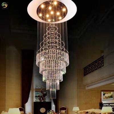 China Gu10 Crystal Chandelier Pendant Light Customized Clear Wedding Designer Led for sale