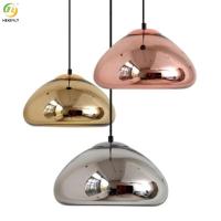 China D18cm Modern Pendant Light Chandelier Sturdy Metal Rose Gold Silver E27 for sale