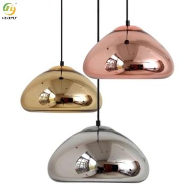 China D18cm Modern Pendant Light Chandelier Sturdy Metal Rose Gold Silver E27 for sale