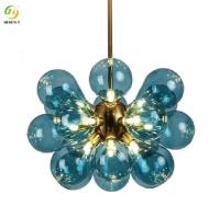 China Postmodern Design Nordic Modern Pendant Light Flower Glass Artist Decoration for sale
