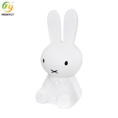 China RGB Dimmable Remote Control PE Material White Rabbit Lamp For Bedroom for sale