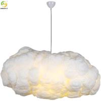 China Creative Art Cotton Modern Chandelier Ash / Milky White / Grey For Children Room for sale