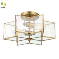 China Unique / Statement Star Semi Flush Mount LED Ceiling Light 16.14'' 2 Light for sale