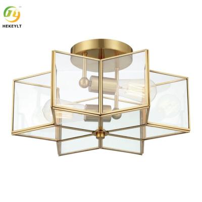 China Unique / Statement Star Semi Flush Mount LED Ceiling Light 16.14'' 2 Light for sale