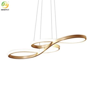 China Modern Aluminum Acrylic Ring Light Bedroom Showroom Decoration for sale